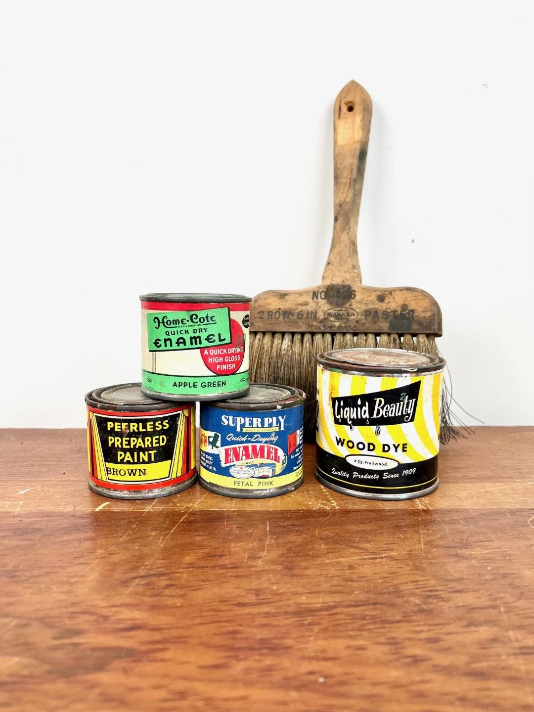 Fantastic Instant Collection of Small Vintage Paint Tins / Paint Cans ...