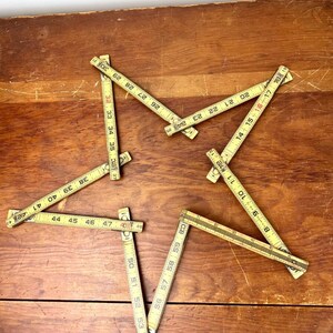 YOUR CHOICE of Vintage Wood & Brass Folding Extension Rulers - Lufkin ...