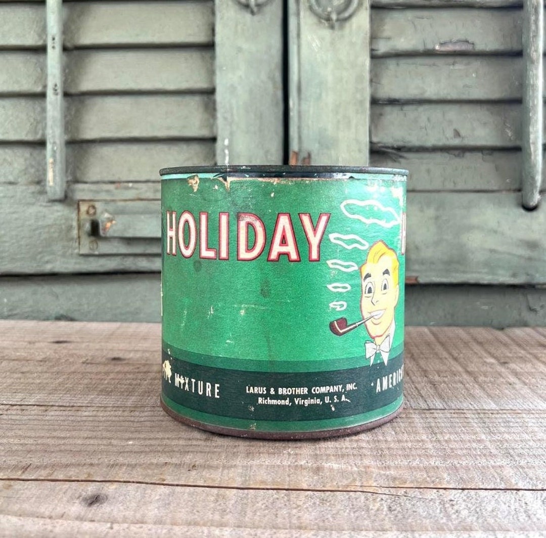 Fantastic RARE Vintage Holiday Pipe Mixture Tin Marketed to the ...