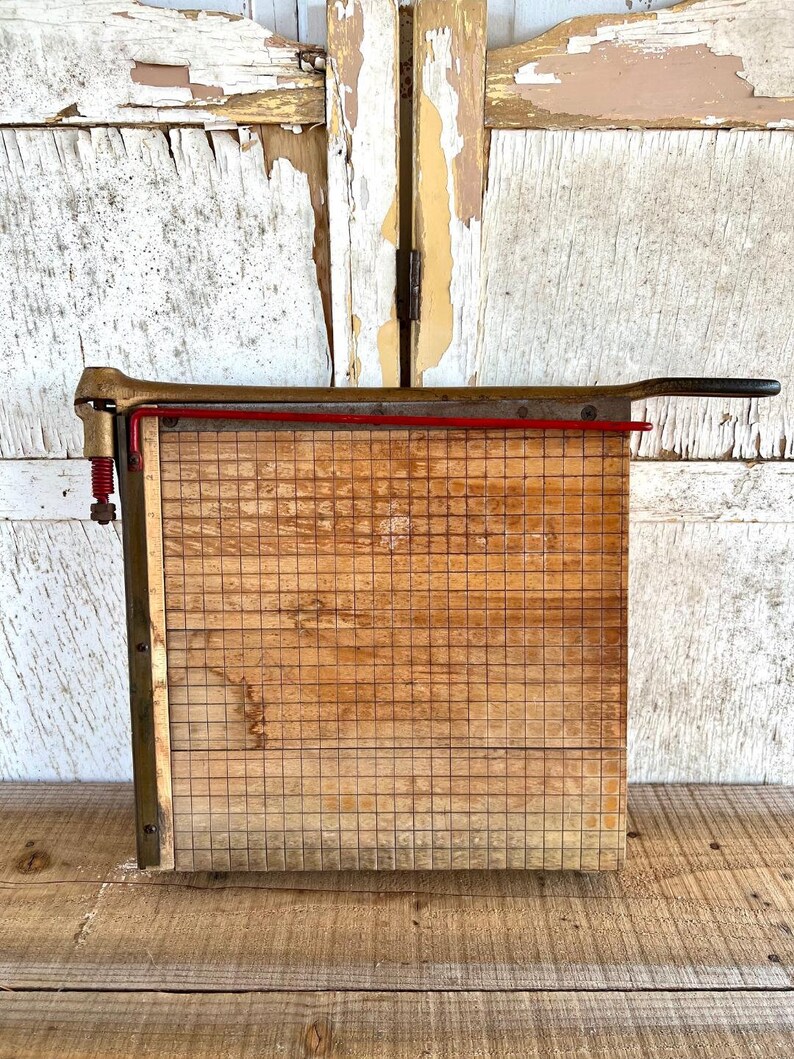 Beautiful Vintage Ingento 12 Table Top Paper Cutter - Etsy