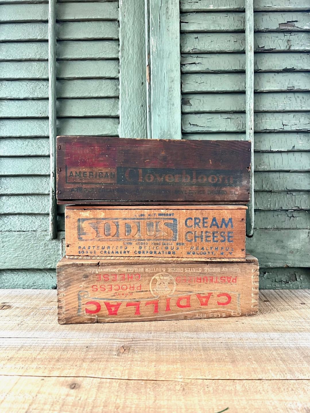 Vintage Large 5 Lb. Armour's Cloverbloom Wooden Cheese Box With ...