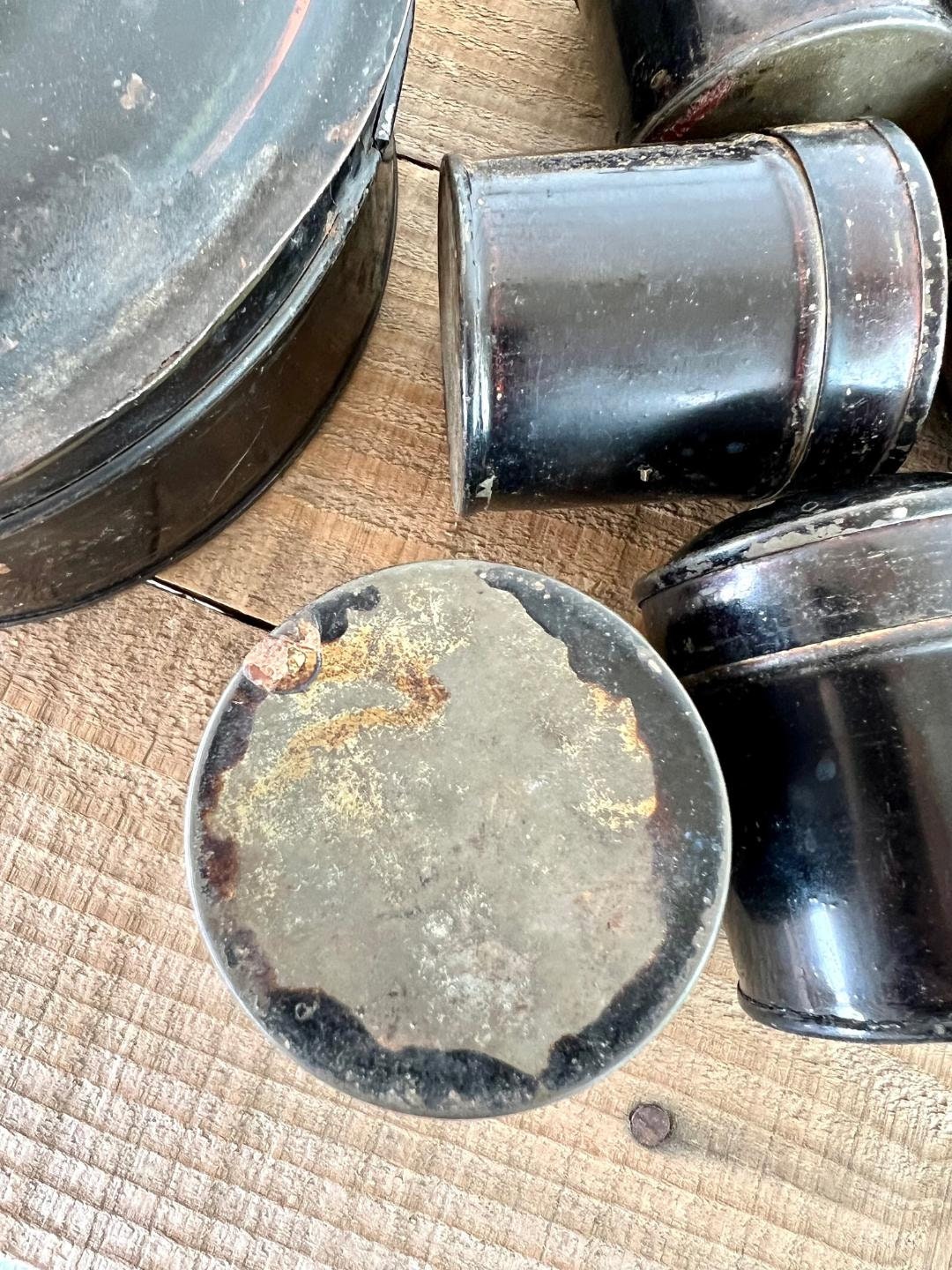 Wonderful & Rare Vintage Toleware Metal Spice Box With Seven - Etsy