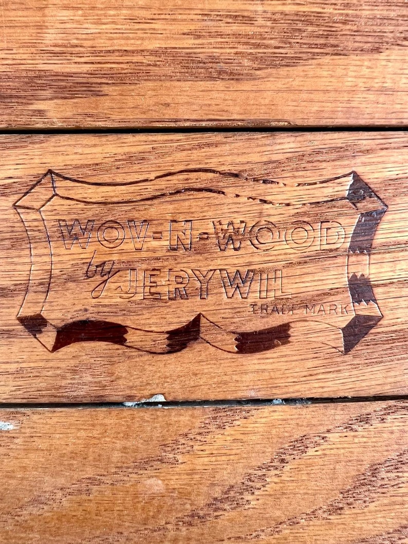 Beautiful Vintage Wov-n-wood by Jerywil Picnic Basket - Farmhouse ...