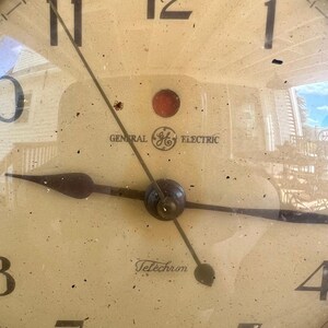 Gorgeous Vintage General Electric Telechron Electric Red Dot Mantel ...