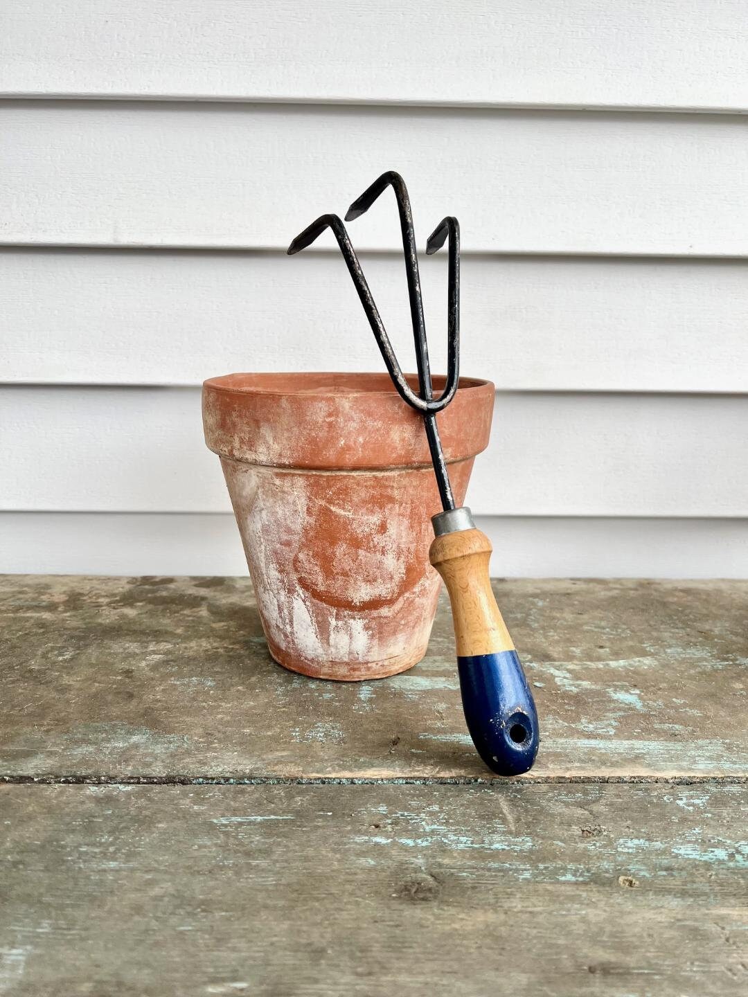 Wonderful Vintage Wood & Metal Garden Claw / Hand Rake / Garden ...