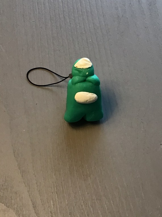 Among us green character with baby hat | Etsy
