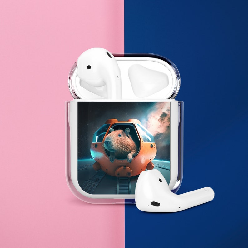 Capybara Case Space Rocket Cover for Apple Airpods Pro Airpods - Etsy