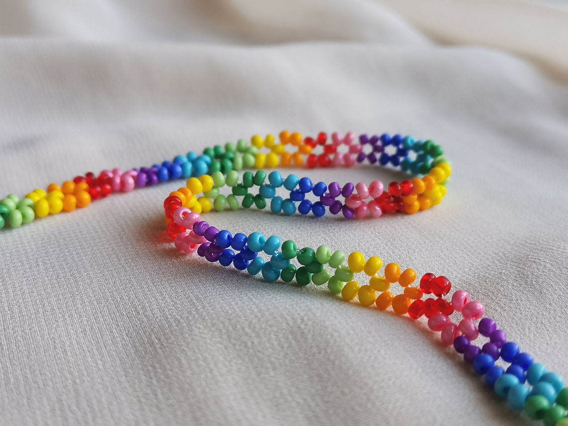Beaded Necklace Choker Beaded Jewelry | Etsy