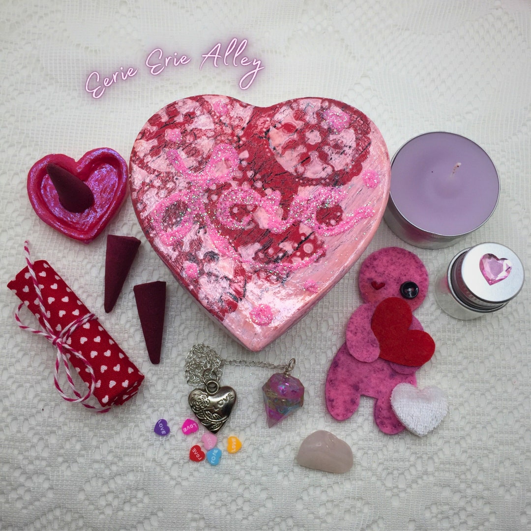 Self-love Altar Kit in Heart Box Love Witchcraft Alter Witchy Hellenism ...