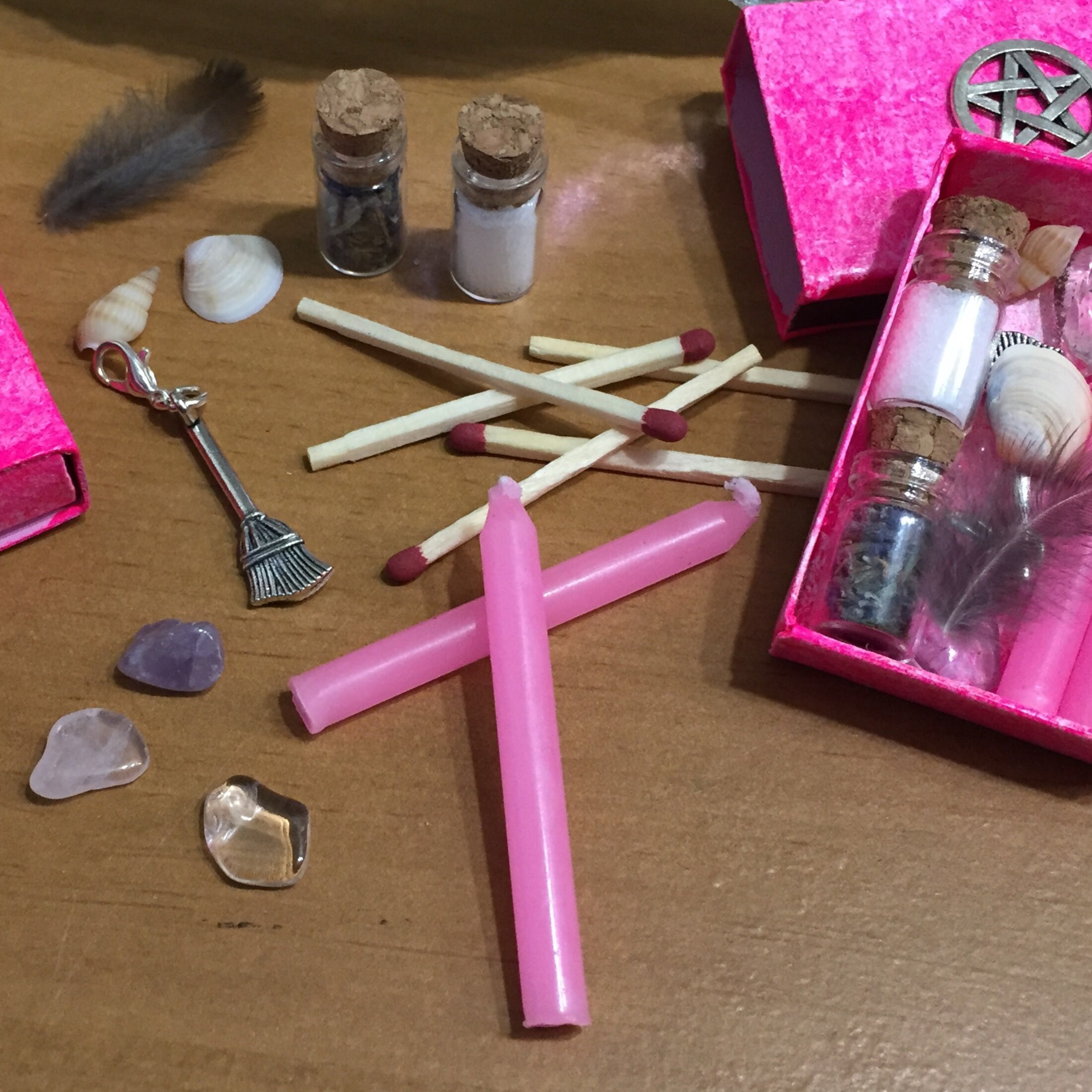 Matchbox Mini Altar Kit Neon Pink Teeny Tiny Pocket Witch Cute - Etsy