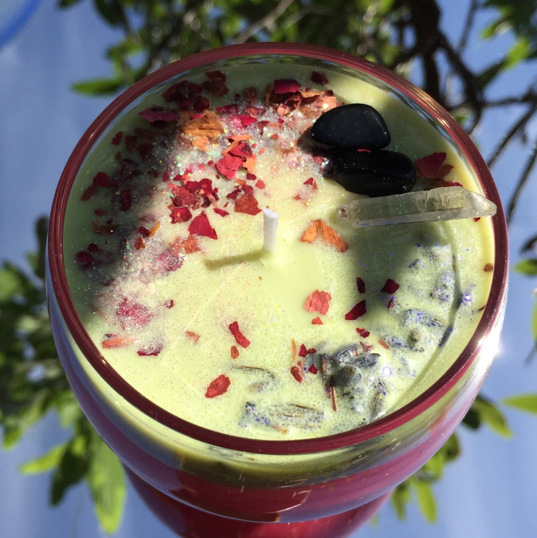 Persephone Dedicated Soy Wax Candle - Vintage Brandy Snifter Offering ...