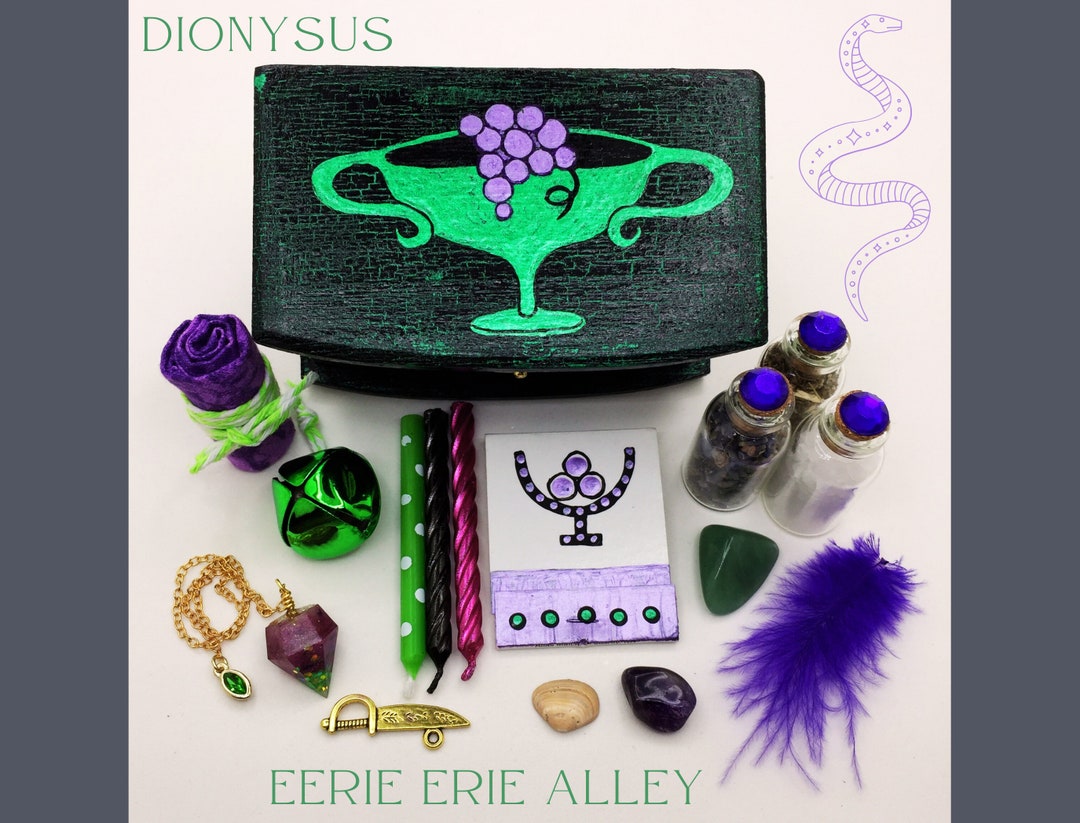 Dionysus Mini Travel Altar Kit Dionysian Cup and Grapes Greek Mythology ...