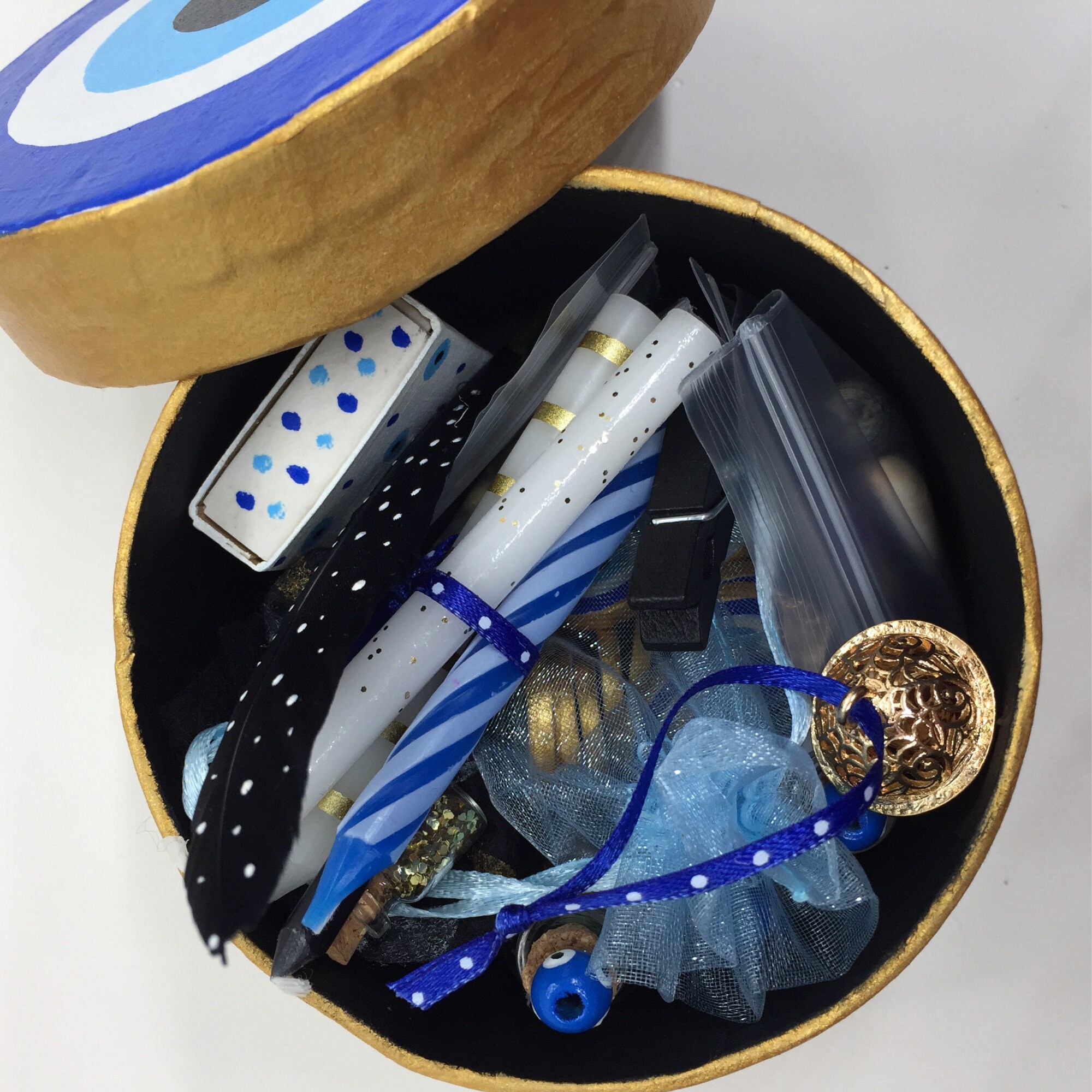 Evil Eye Deluxe Travel Altar Mini Witch Kit Nazar Divination - Etsy