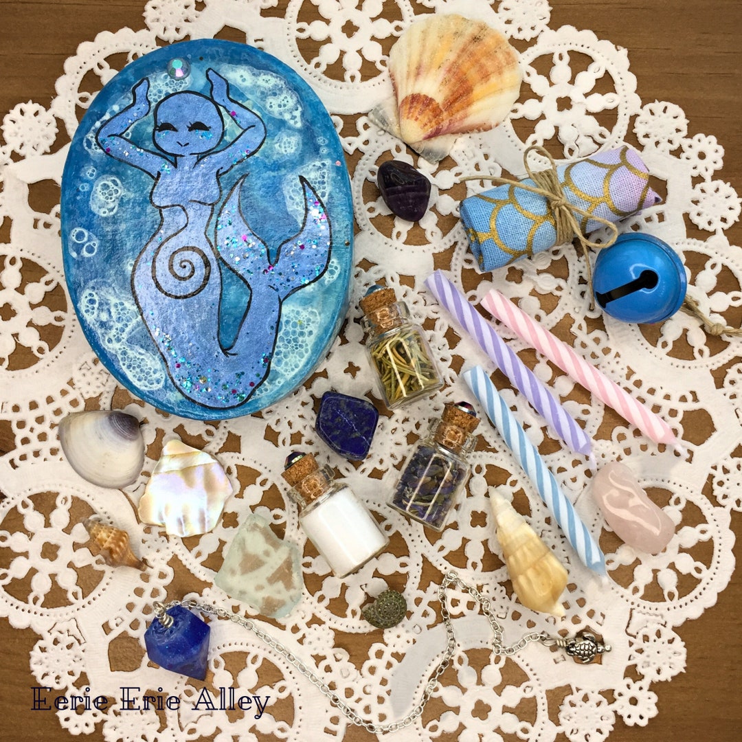 Spiral Goddess Sea Witch Travel Altar Kit- Mermaid Magic Pocket Alter ...