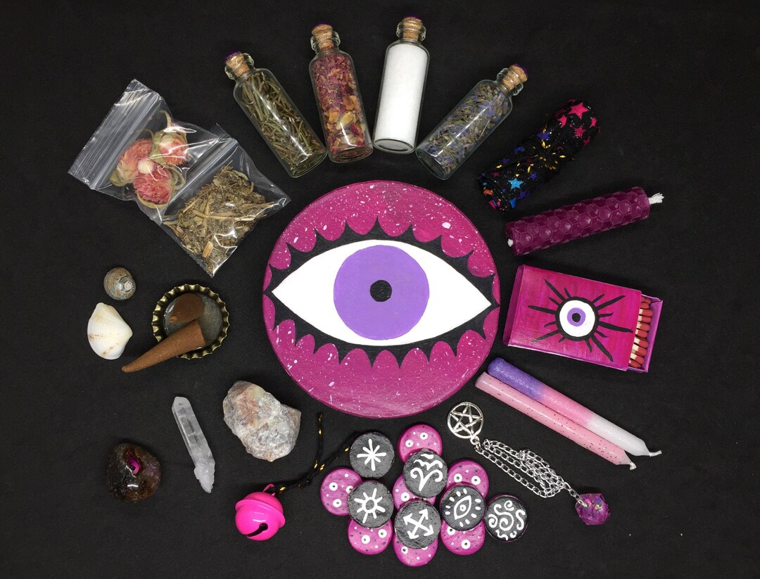 Evil Eye Deluxe Travel Altar Kit Nazar Witchcraft Alter Set Third Eye ...