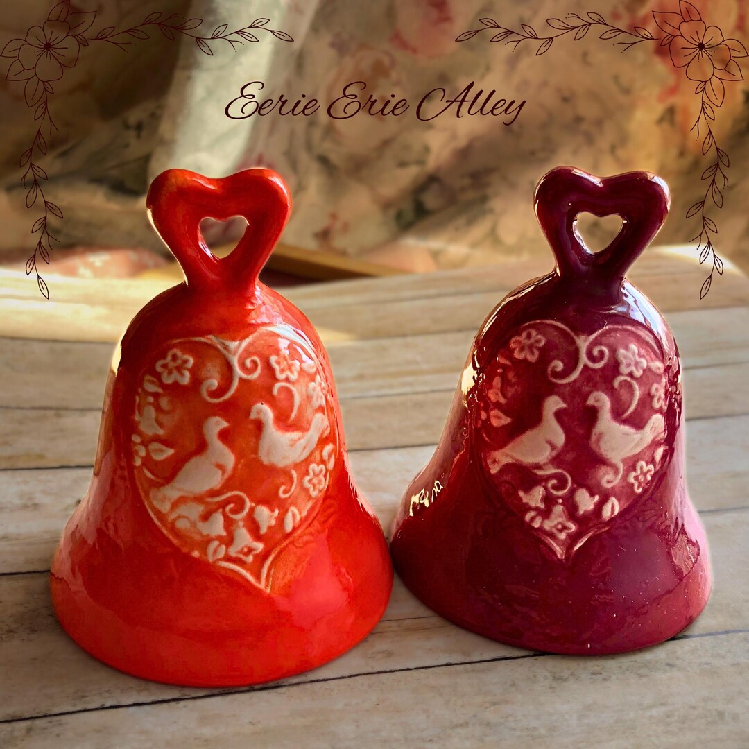 Vintage Altar Bell Aphrodite Venus Love Birds Kitsch Heart Witchcraft ...