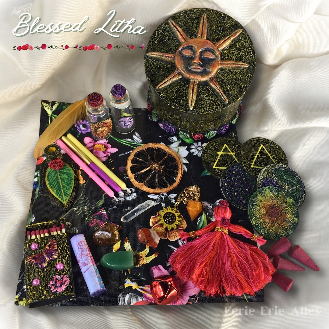 Litha Deluxe Witchcraft Altar Kit and Box Pagan Midsummer Festival ...