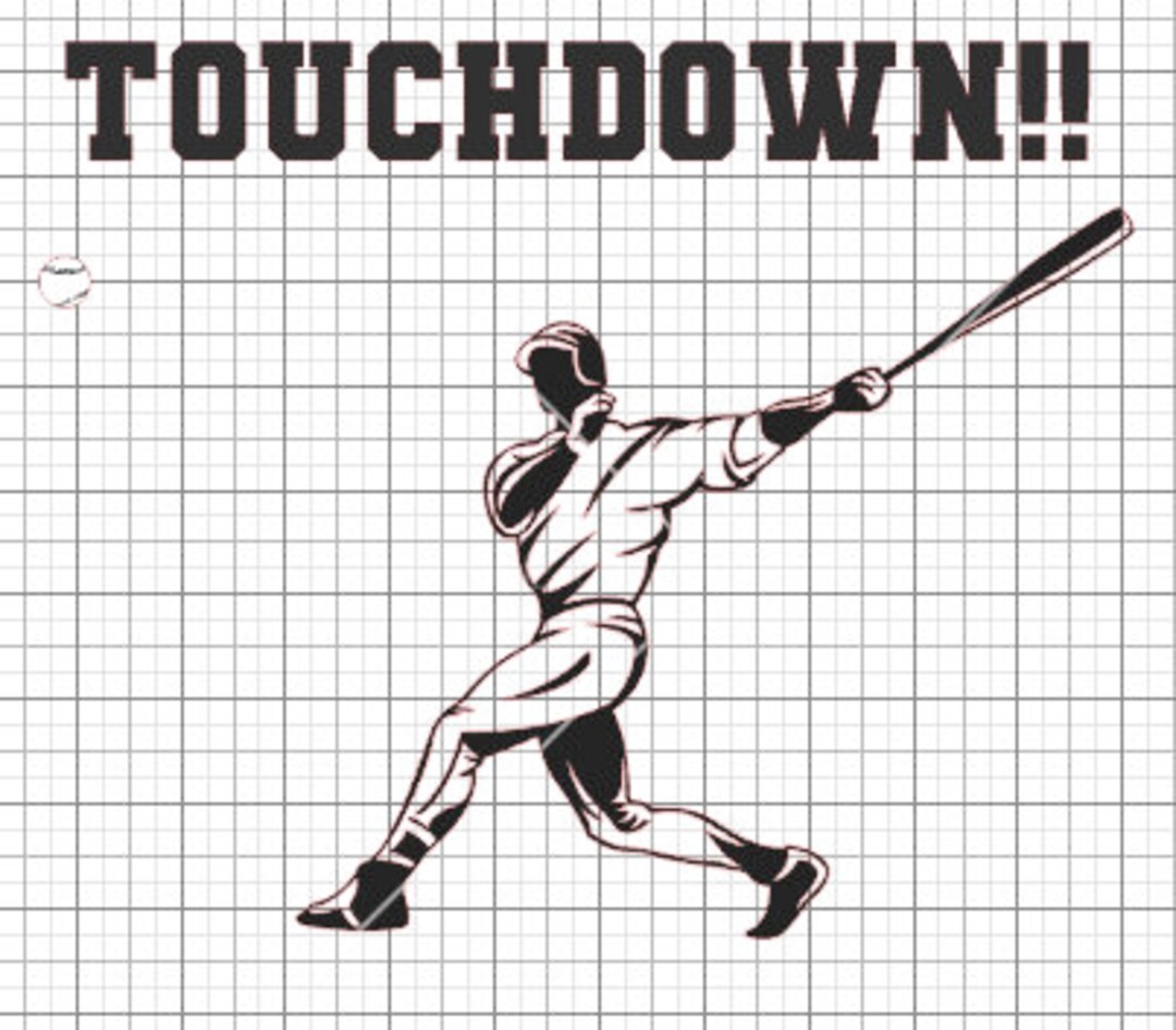 Touchdown T-shirt Svg, Baseball Svg, Funny Sports Svg, Funny Baseball ...