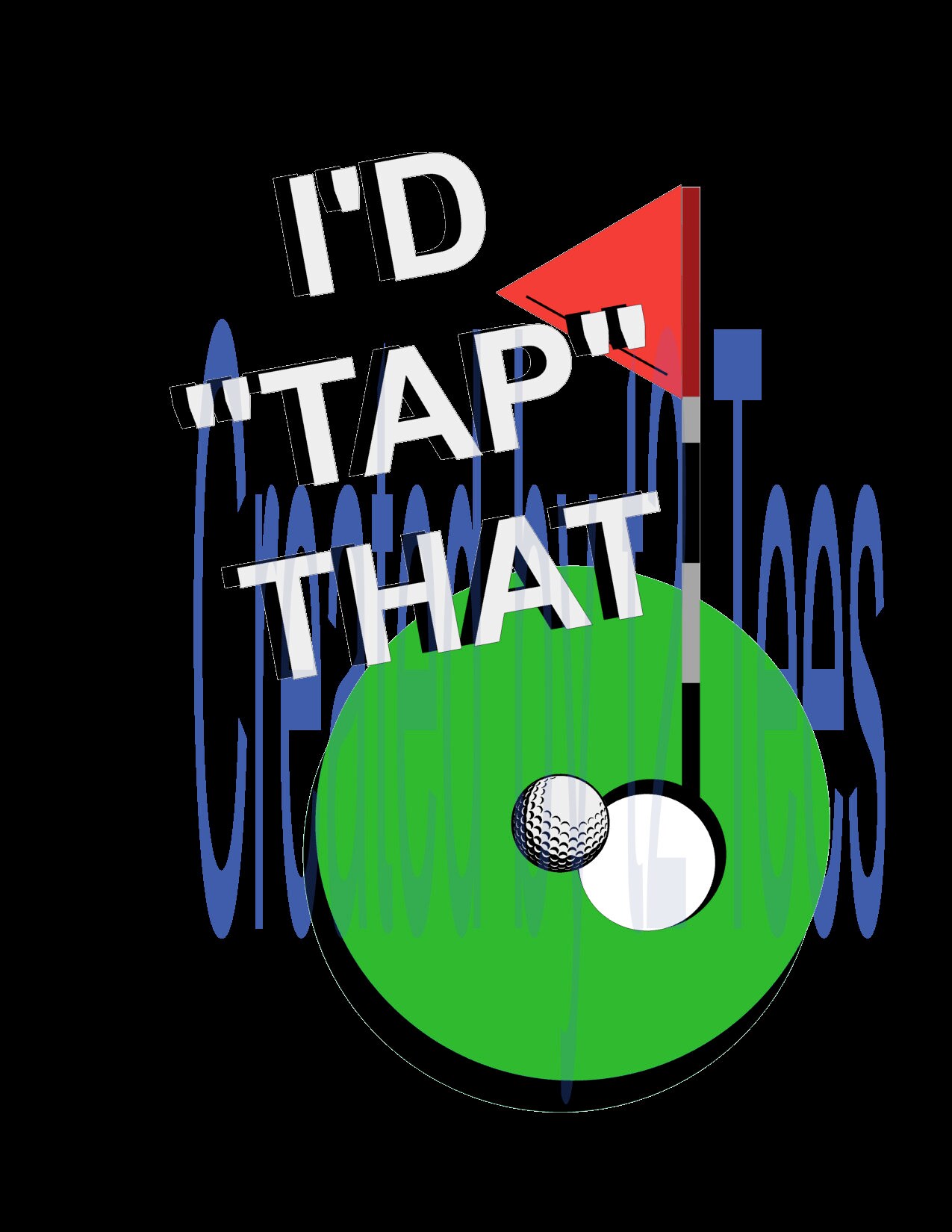 I'd Tap That (golf) SVG, PNG | Cutting File | Cricut Cut File ...