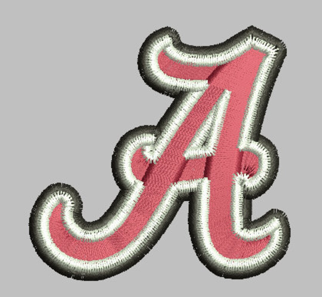 A Letter Monogram Embroidery Design Download 3 Sizes 9 Formats - Etsy