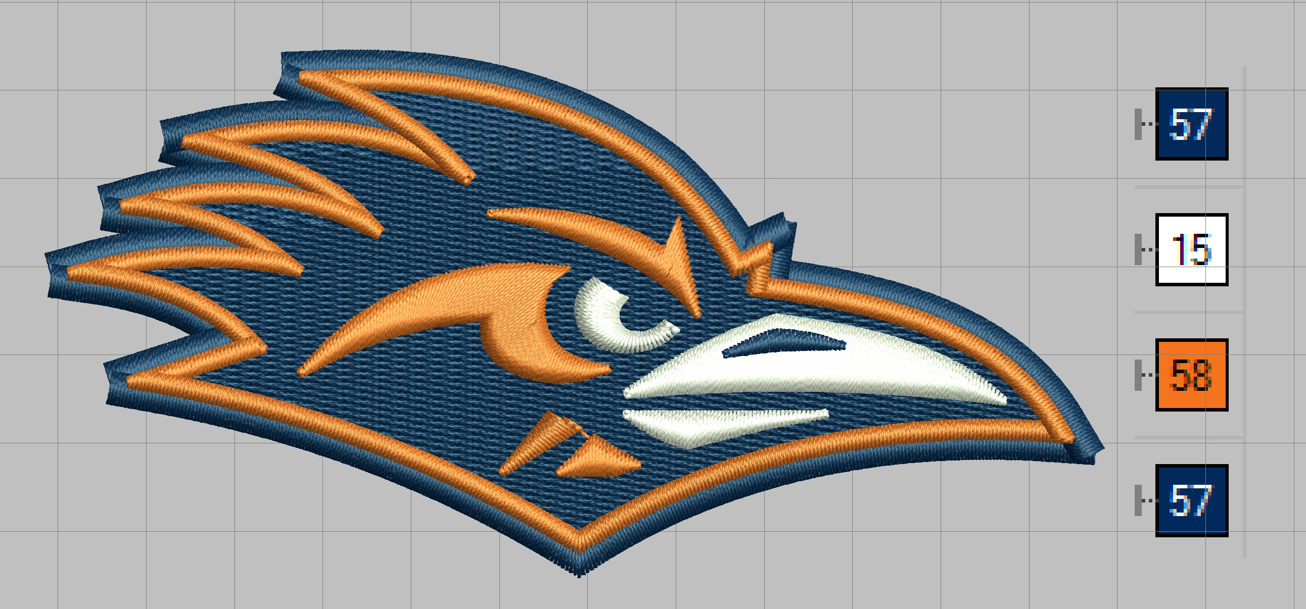 Roadrunner Head Embroidery Design Download 5 Sizes 9 Formats - Etsy