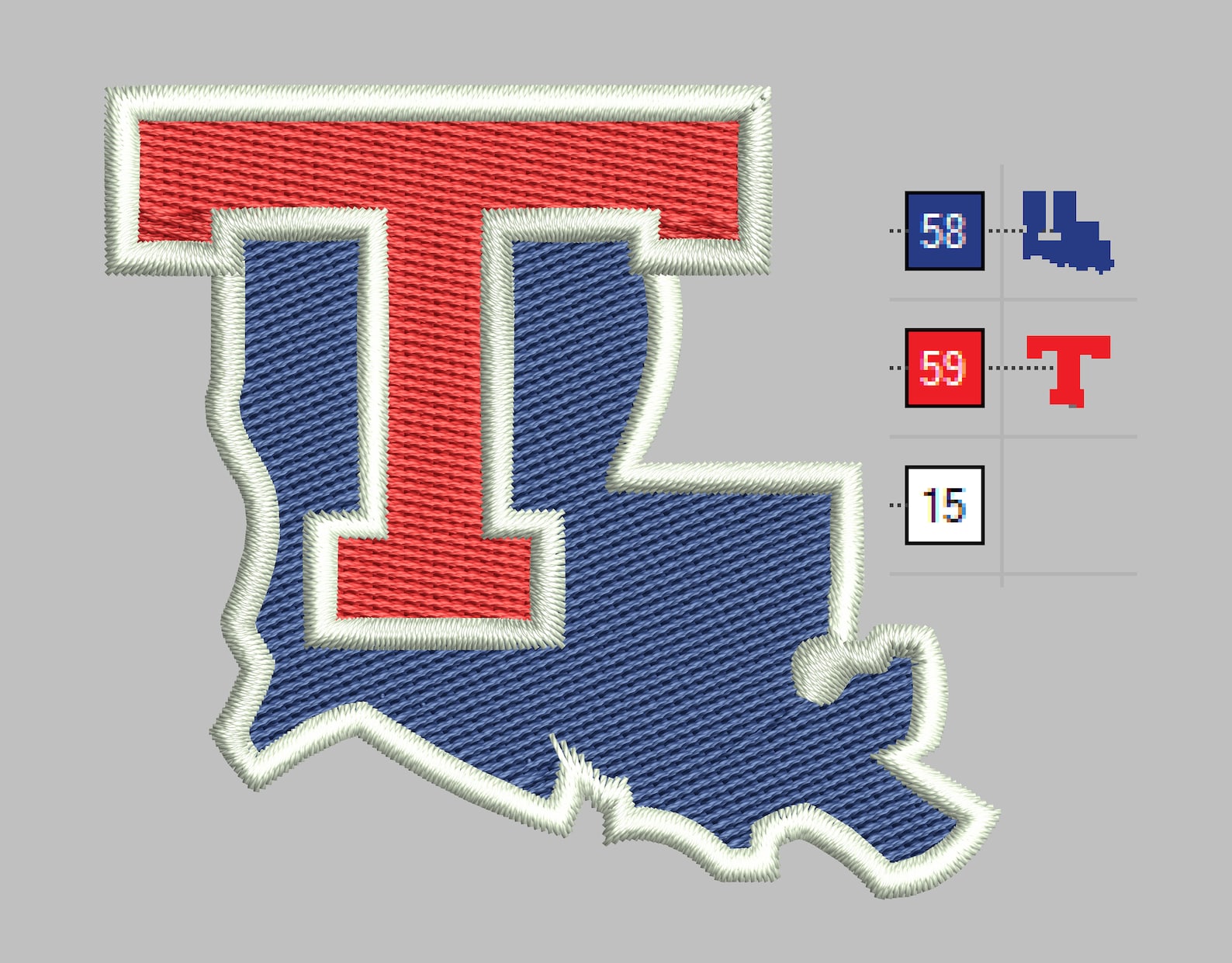 LT Monogram Embroidery Design Download 8 Sizes 9 Formats - Etsy