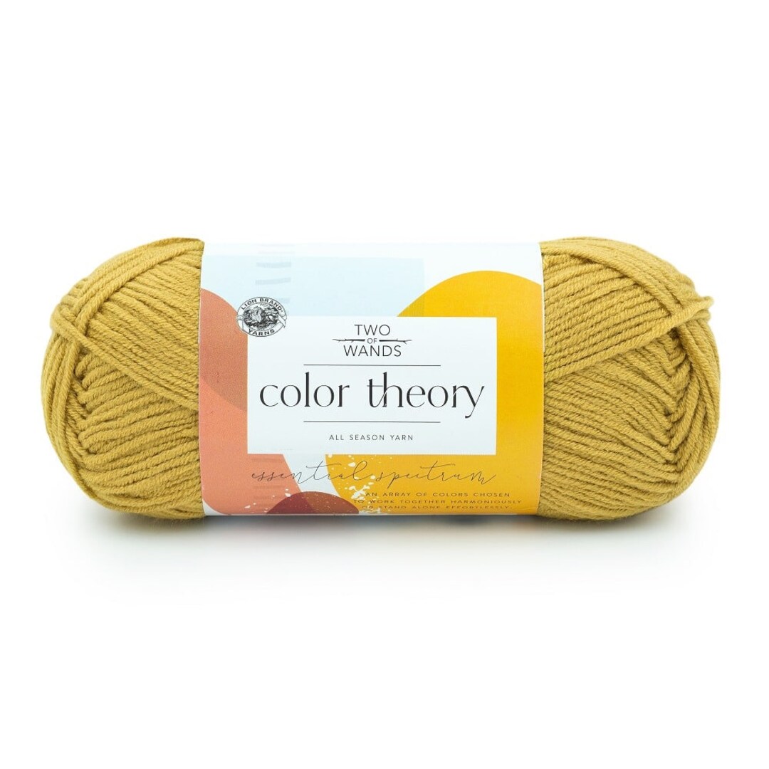BEE POLLEN Yellow Color Theory Yarn Wt 4 Worsted Acrylic Lion Brand ...