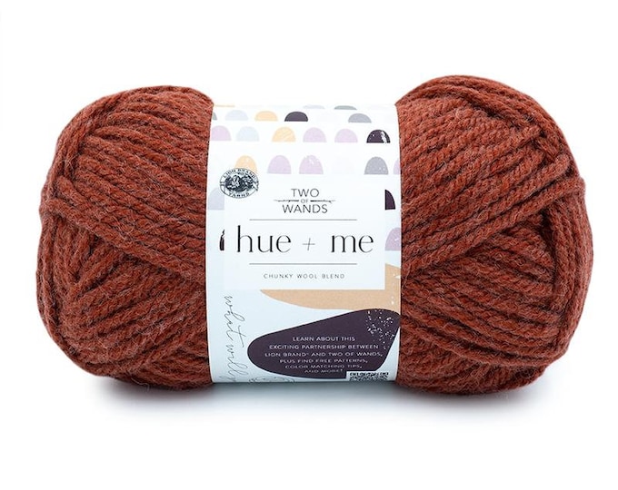 Hue Me SPICY Rust Red Lion Brand Yarn Wt 5 Bulky Acrylic - Etsy