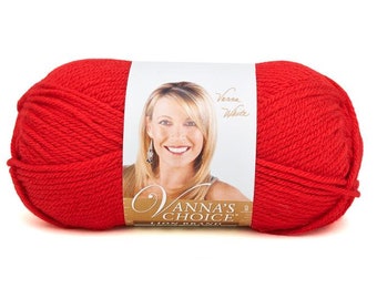 BRICK Red Lion Brand Vanna's Choice Yarn Wt 4 Worsted | Etsy