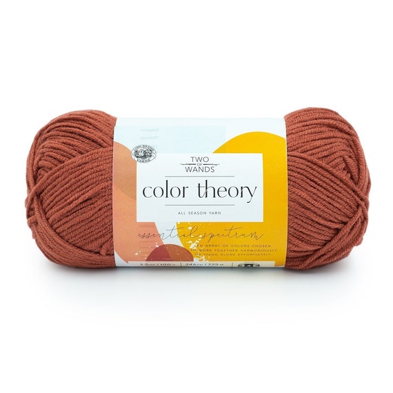 CANYON Dark Rust Color Theory Yarn Wt 4 Worsted Acrylic Lion - Etsy