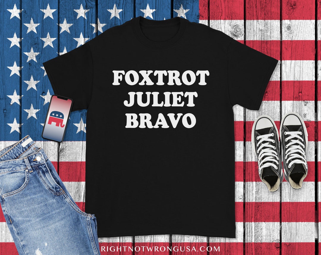 Foxtrot Juliet Bravo FJB camiseta unisex de manga corta - Etsy España