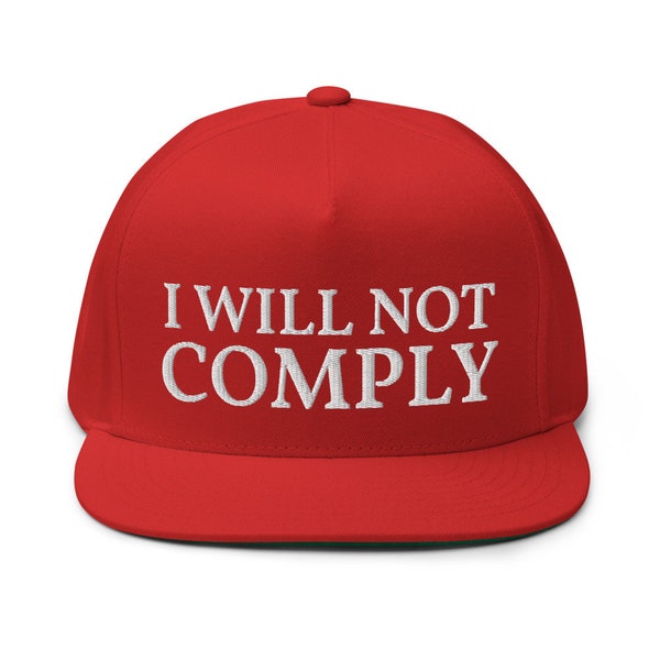 I Will Not Comply Hat - Etsy