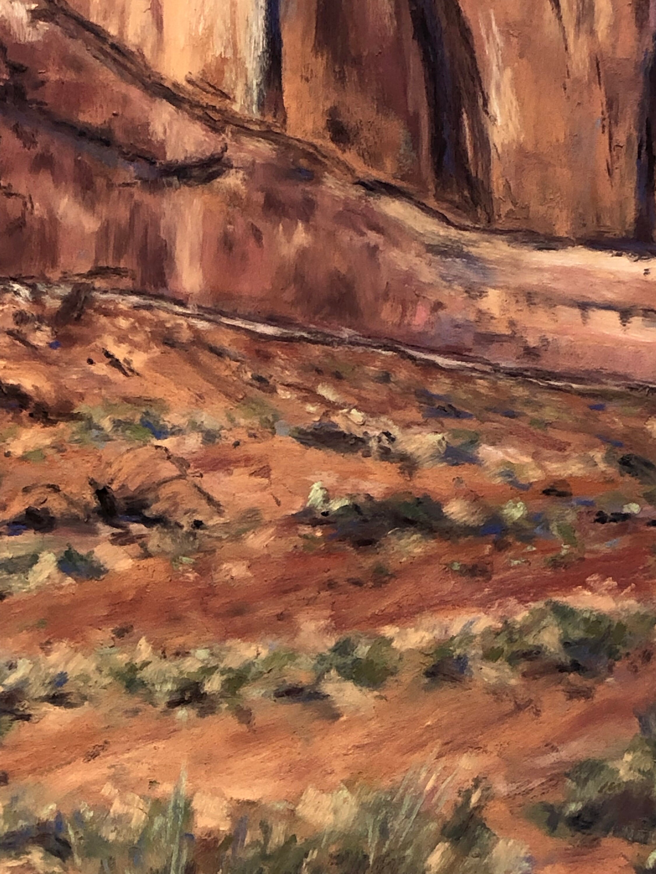 Original Pastel Painting Magnificent Monolith Rockface - Etsy