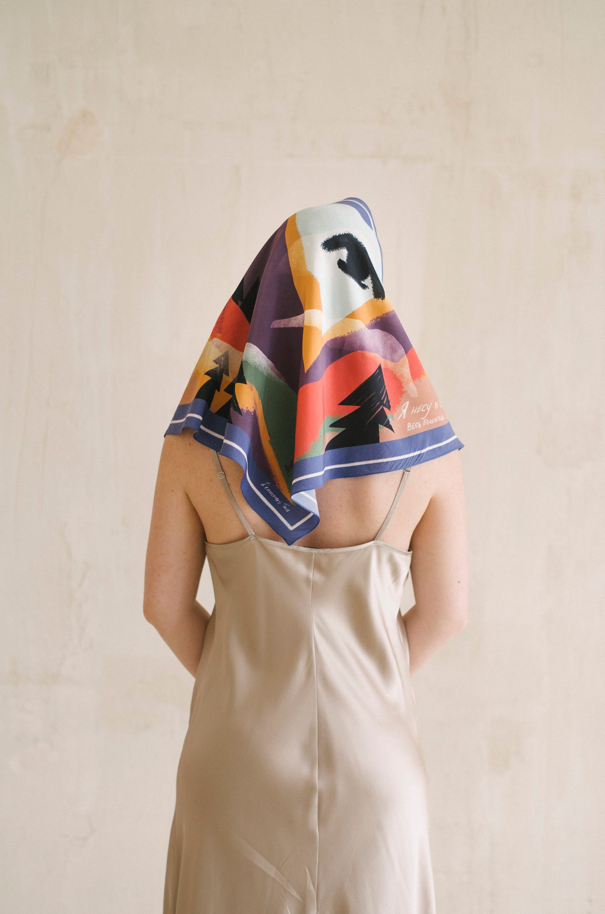 Set of 2 Designer Tie Back Kerchiefs Large Silk Hair Handbag - Etsy