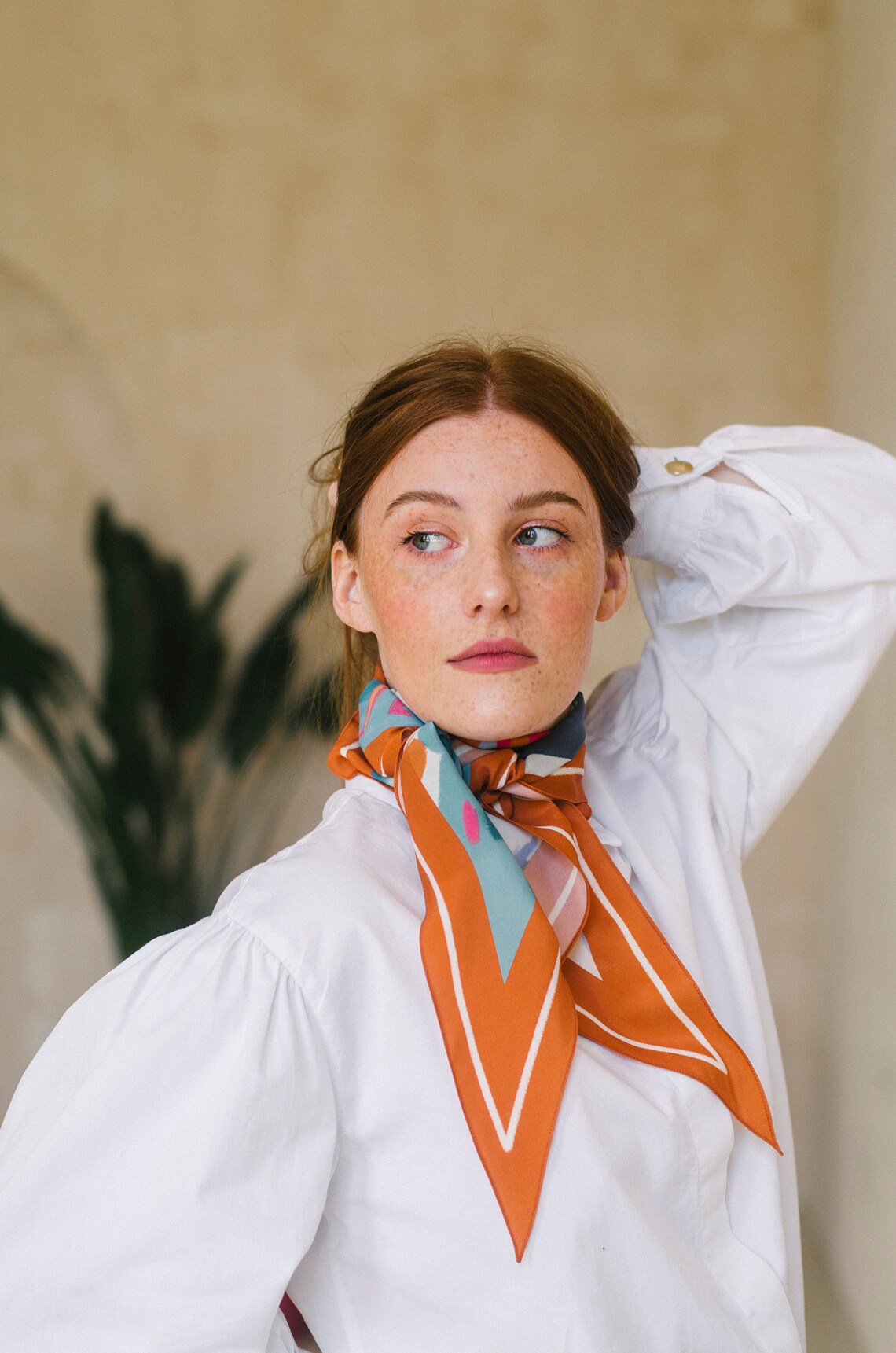 Designer Tie Back Kerchief Large Silk Hair Handbag Scarf - Etsy