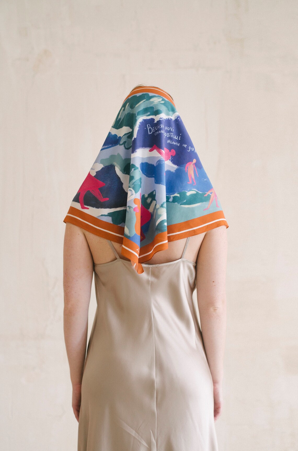 Designer Tie Back Kerchief Large Silk Hair Handbag Scarf - Etsy