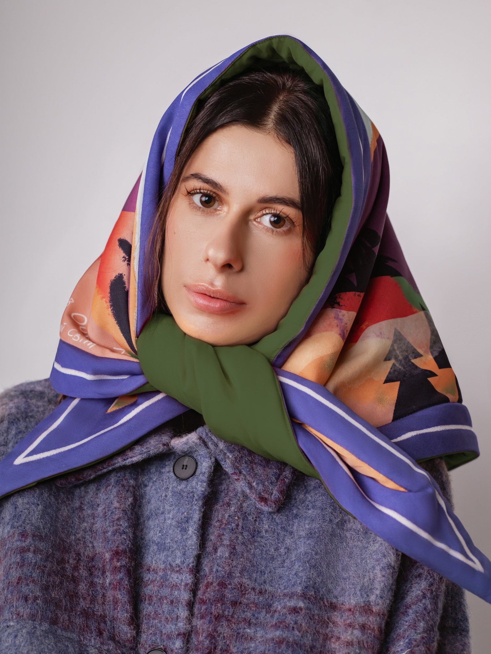 Designer Oversized Babushka Scarf Warm Kerchief Headband Women Cape - Etsy