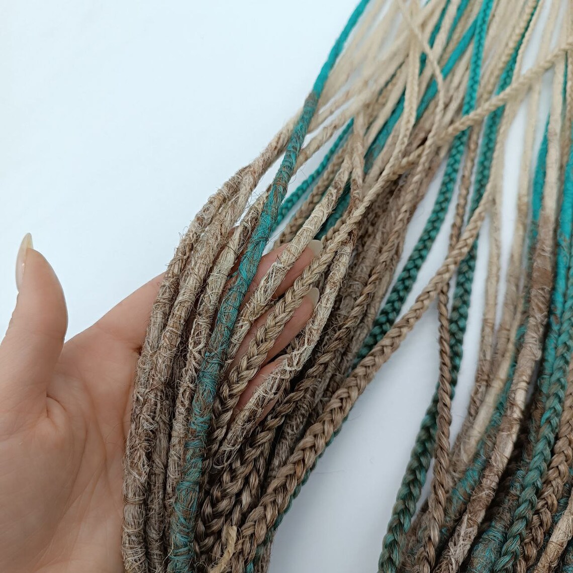 Synthetic Dreads and Braids/double and Single Tip Dreads Set/natural ...