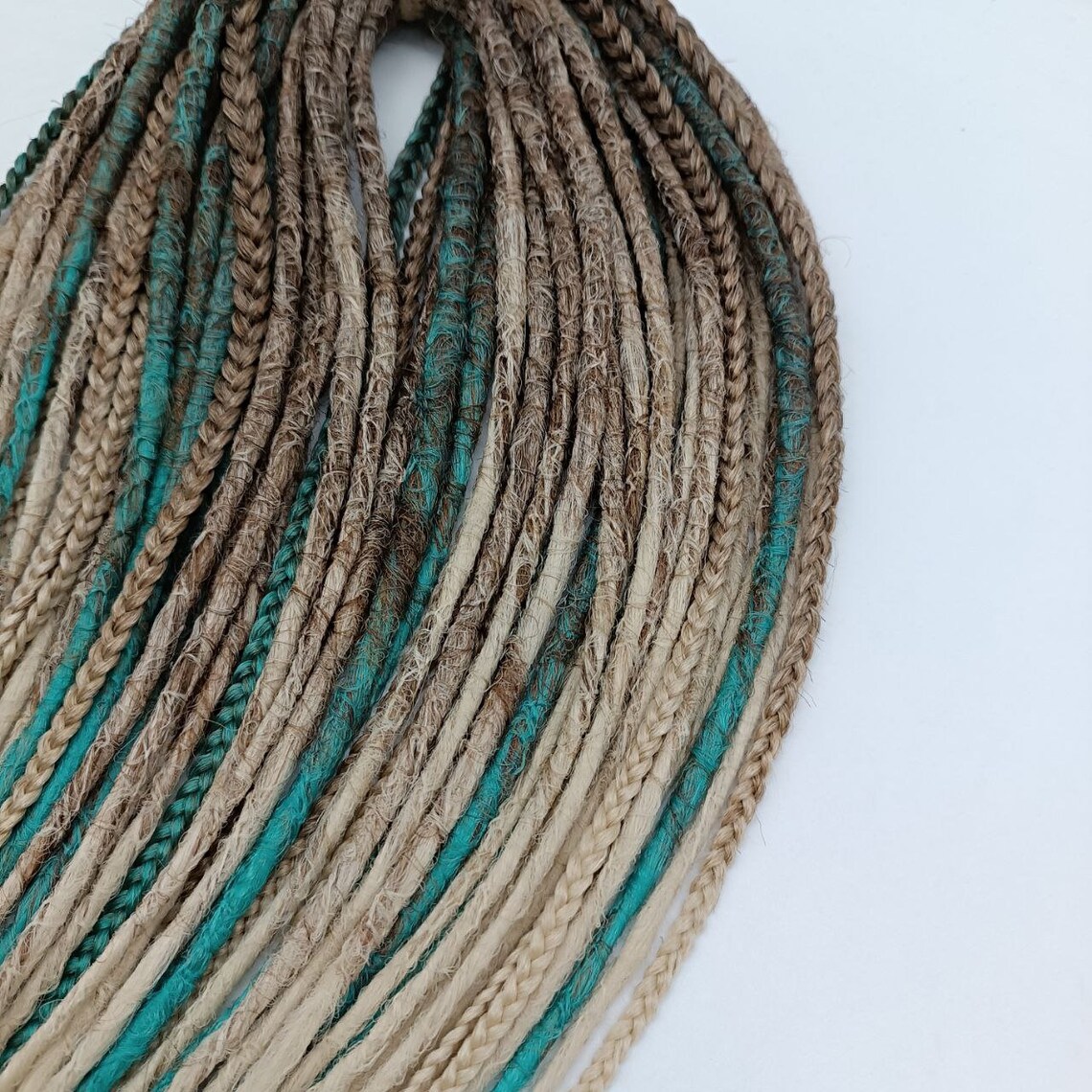 Synthetic Dreads and Braids/double and Single Tip Dreads Set/natural ...