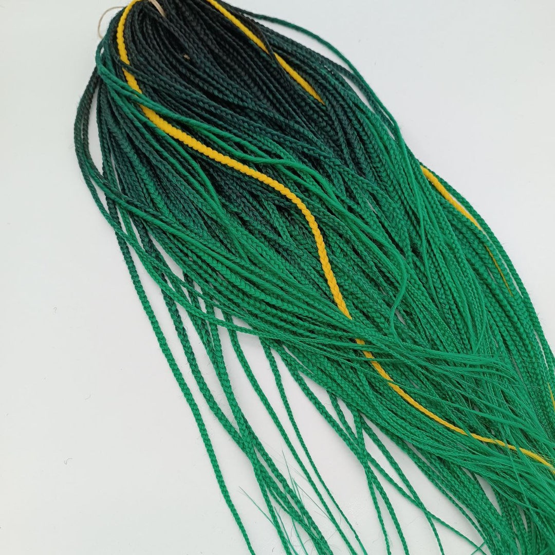 Green Ombre Braids and Dreadlocks Extensions/braids and Dreadlocks ...