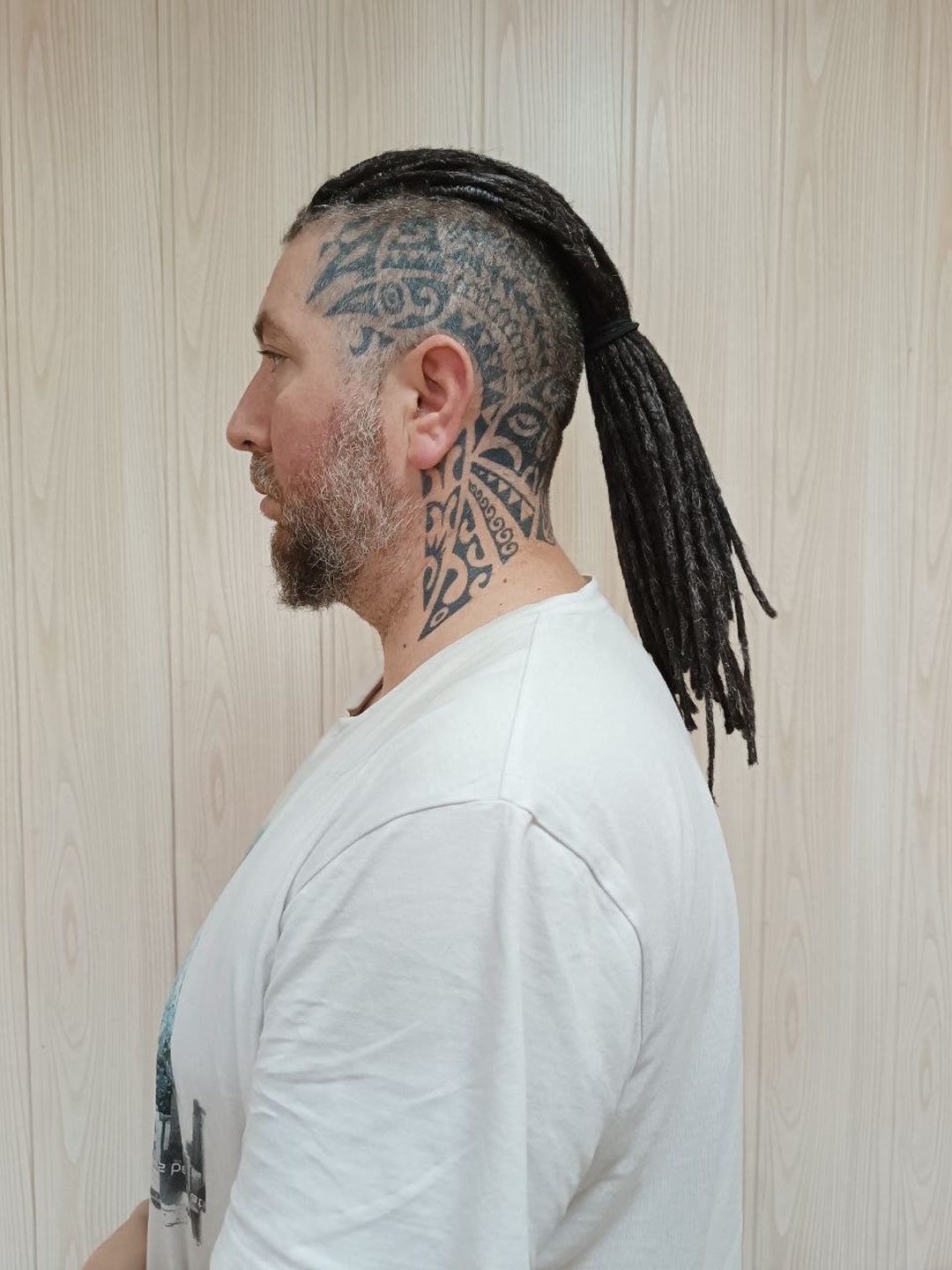 Viking Dreads Natural Looking Dreads for Men Double Sided Synthetic ...