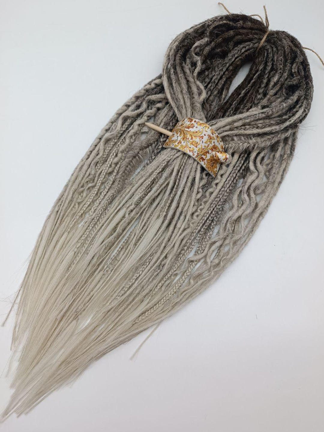 Dark Grey Ash Dreads Different Styles/synthetic Dreads Extension Mix ...