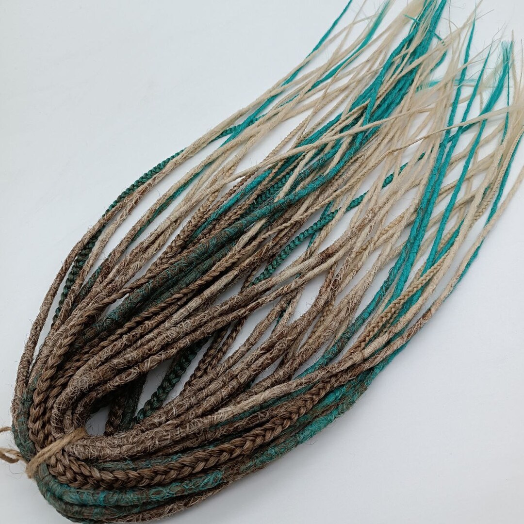 Synthetic Dreads and Braids/double and Single Tip Dreads Set/natural ...