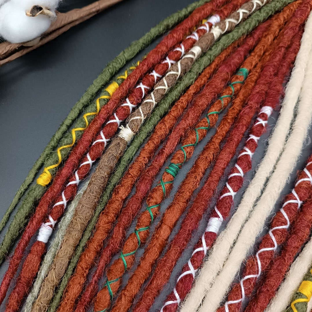 Viking Dreadlocks Set DE/SE Brown, White, Bronze/viking Dreadlocks ...