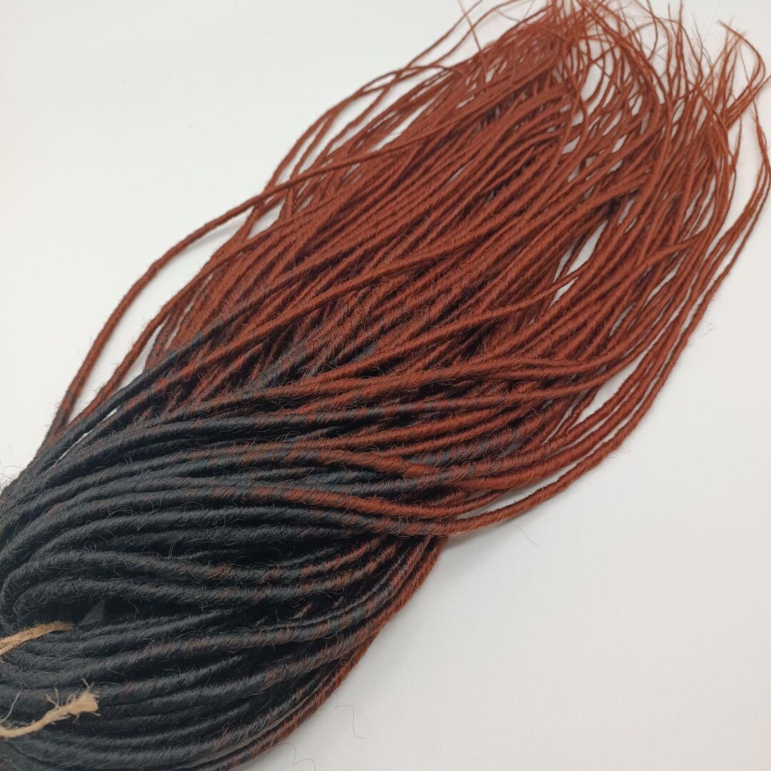 Bronze Black Thin Dreads DE/SE Smooth Textured Dreads/dark Long Dreads ...