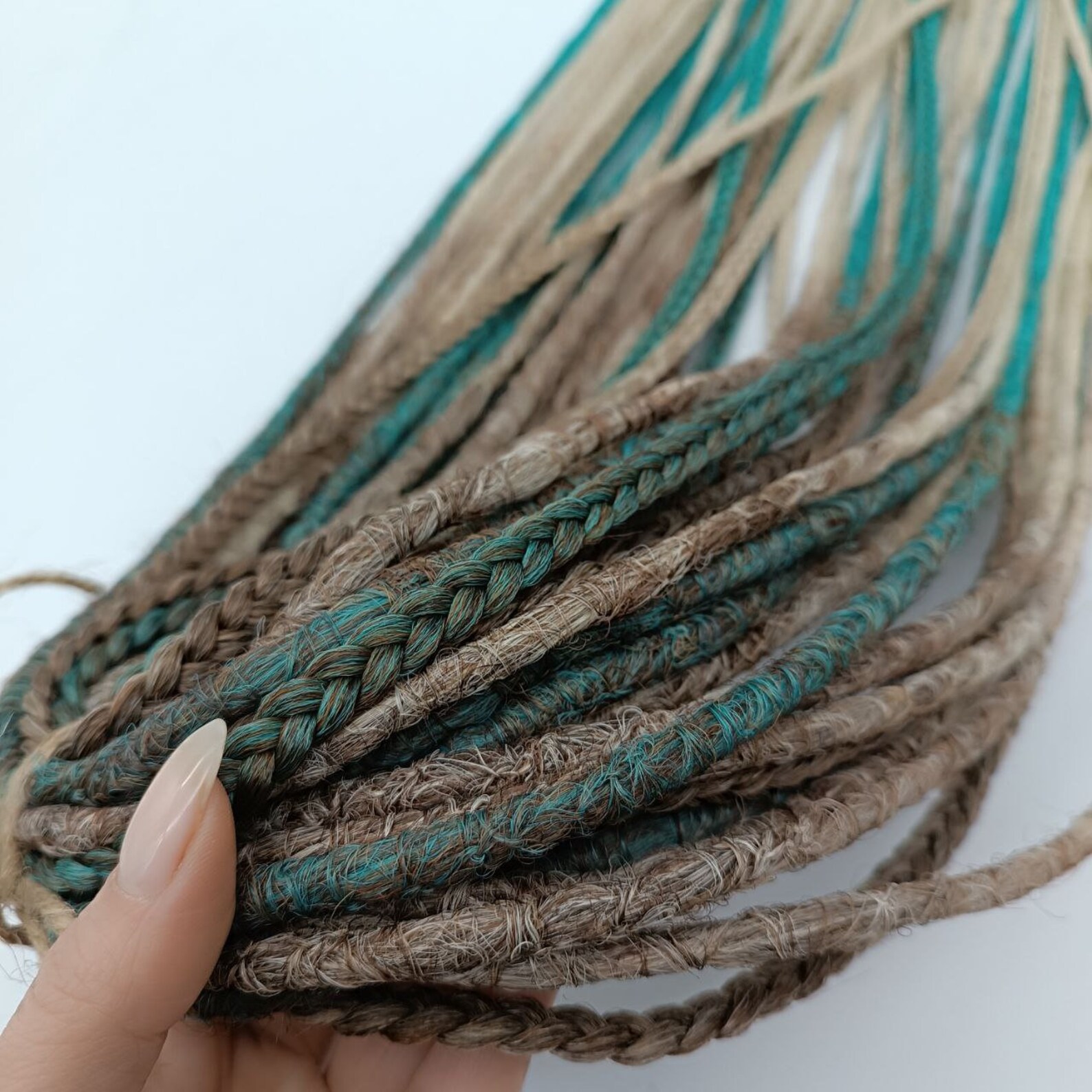 Synthetic Dreads and Braids/double and Single Tip Dreads Set/natural ...