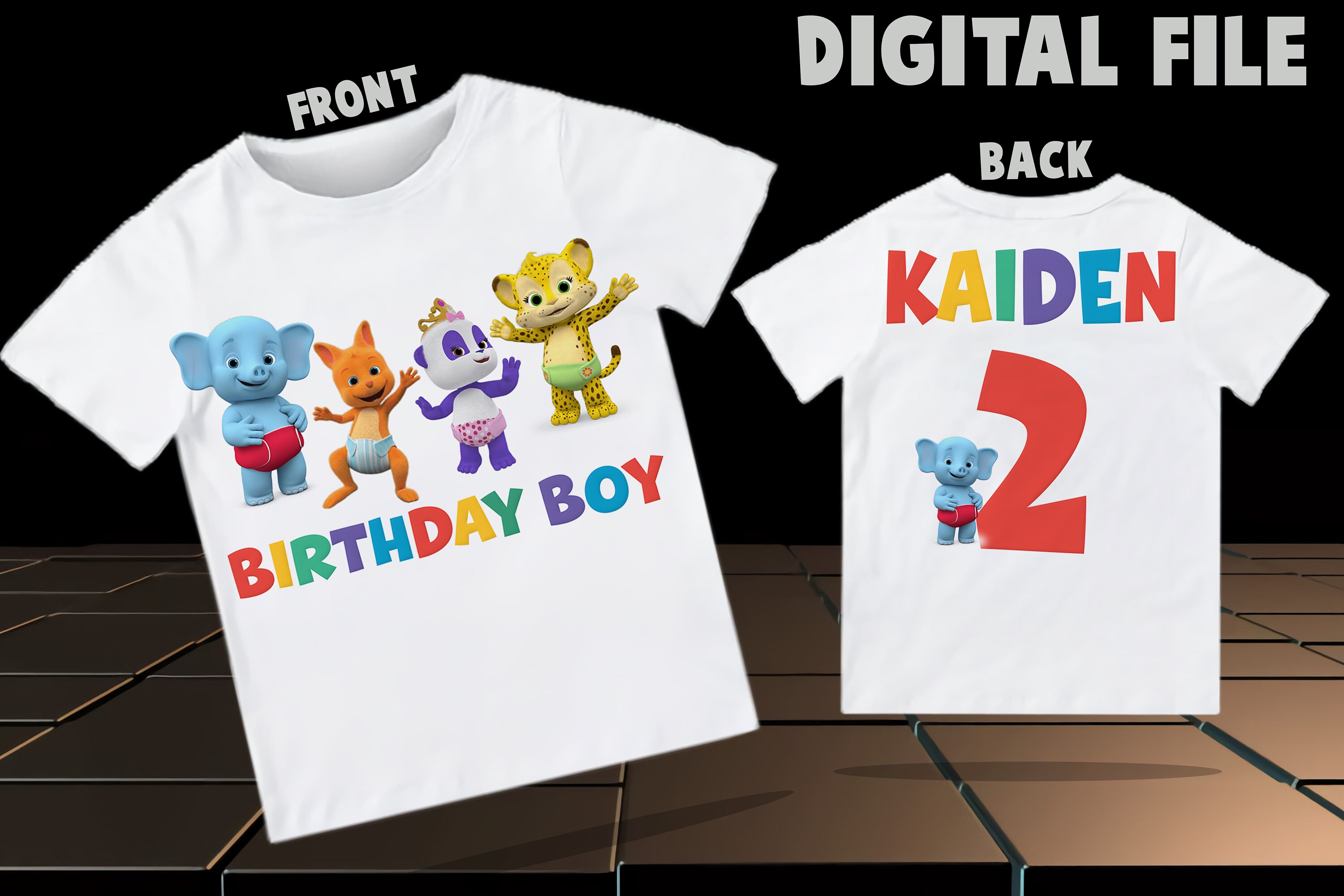 Word Party Front Back Shirt Word Party ke Birthday Shirt Iron | Etsy