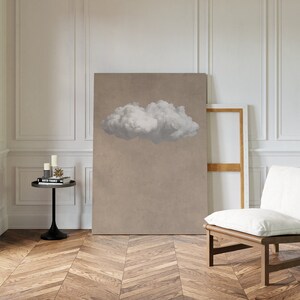 Beige Cloud Painting SET of 2, Boho Cloud Blush Pink Living Room Decor ...