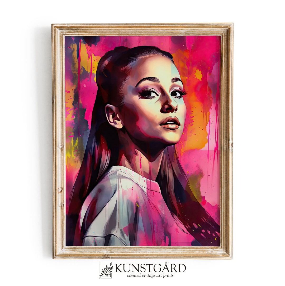 Ari Inspired Portrait Original Art Music Legend Poster Girls Room Wall ...