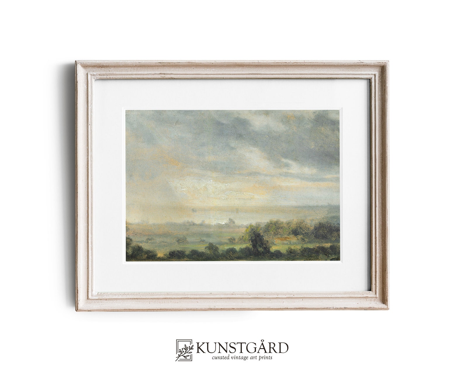 Vintage Landscape Oil Painting Muted Landscape Print - Etsy